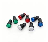 China Red LED Cool White Wire Waterproof Industrial Use Pilot Lamp AD16-22DS 110V Buzzer 22mm Mounting Hole Plastic IP20 30000 Hours for sale