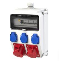China PCE Industrial Plastic Socket Power Maintenance Box IP67 Rated 220V/380V Three Sockets Each Customizable According to Drawings for sale