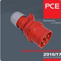China Original Brand New PCE Industrial Plastic Waterproof Plugs Sockets 380V 16A 5-Pin IP44 Power Distribution Box Connector Head for sale