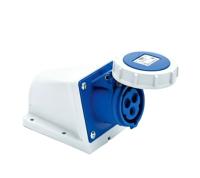 China PCE Industrial Waterproof Explosion-Proof Exterior Surface-Mounted Fixed Socket 220V-32A-3 Pin-IP67- Typ1232 for sale