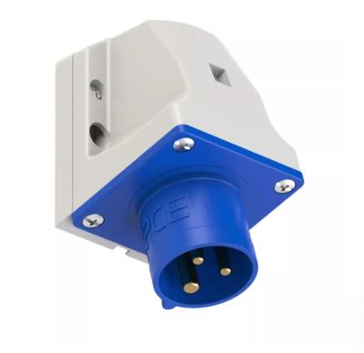 China Original European Imported PCE Brand Marine Fixed Shore Power Industrial Plug 220V-16A-3 Pin-IP44-513 for sale