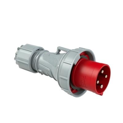 China PCE Industrial Waterproof and Explosion-Proof Three-Phase High-Current Electrical Plug for Vehicles, 380V-63A-4 Pins-IP67-Typ034 for sale