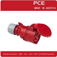 China Original Brand New Original Austrian Imported PCE Industrial Connector Plug and Socket 380V-32A-5 Pin-IP44-Typ225 for sale