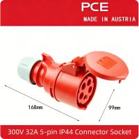 China Original Brand New Original Austrian Imported PCE Industrial Connector Plug and Socket 380V-32A-5 Pin-IP44-Typ225 for sale