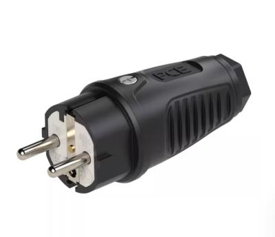 China Imported European PCE Power Plug, 250V 16A, EU Standard, Audio Equipment Connector, Outdoor Waterproof IP54 for sale