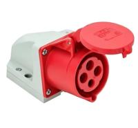 China PCE Industrial Waterproof and Explosion-proof Surface-mounted Fixed Installation Socket 380V-16A-4 Cores-IP44-Typ114 for sale