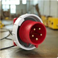 China Austria Imported PCE Industrial Waterproof Fixed Panel Plug 380V-32A-5-Core-IP67-Typ6252 for sale