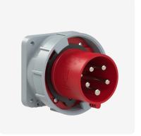 China Imported Shore Power PCE Industrial Waterproof Fixed Panel Plug 380V-63A-5-Core-IP67-Typ635 for sale