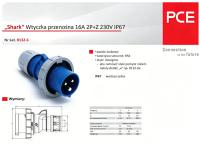 China PCE Industrial Waterproof and Explosion-proof Plugs for Vehicles and Vessels, 220V-16A-3-Core-IP67-Typ0132 for sale