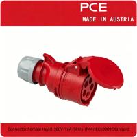 China Original Brand New PCE Industrial Plastic Waterproof Plug and Socket Connector Female 415V-16A-5 Pin-IP44-Typ215 for sale
