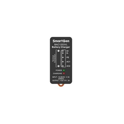 China Smartgen BAC1203VL High Quality Mini 12V 3A ABS Material Battery Charger Intelligent Floating Charge Lead-Acid Marine Diesel for sale