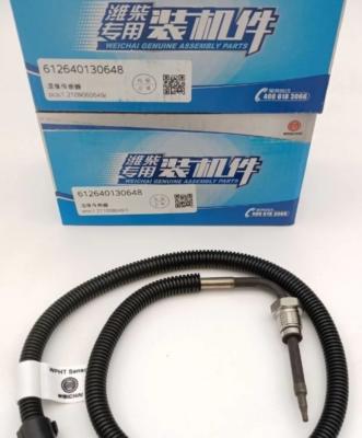 China Weichai Original SCR Exhaust Temperature Gas Sensor 612640130648 Urea Box Red Envelope Machinery Engine Parts for sale
