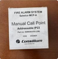 China Consilium 5200030-01A MCP-A IP23 Manual Fire Alarm Call Point Original Brand New Genuine Product High Quality for sale