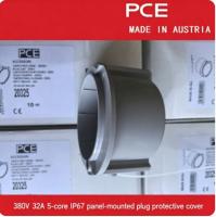 China Austria Imported PCE Panel-Mounted Fixed Industrial Waterproof Plastic Plug Protective Cover Fire Prevention 380V 32A 5-Core for sale