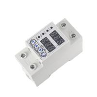 China Intelligent Single Phase AC Electronic Overvoltage Undervoltage Protector LED Display SVC 0.5 KVA Capacity Voltage Regulation for sale