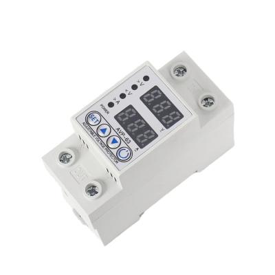 China Intelligent Single Phase AC Electronic Overvoltage Undervoltage Protector LED Display SVC 0.5 KVA Capacity Voltage Regulation for sale