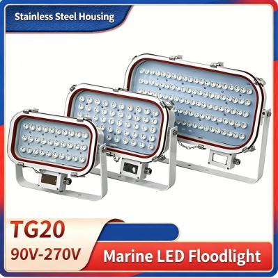 China Marine & Mining LED Stainless Steel  TG20-L/22-L High-Power Searchlight, 100W / 200W for sale