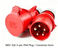 China Original Brand New Imported PCE Industrial Waterproof Plastic 3-Phase Plug Socket Connector 415V-32A-5-Pin-IP44 Typ 025 for sale