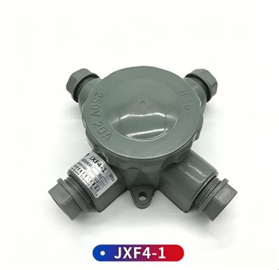 China Marine Nylon Watertight Junction Box JXF4-2/1/3 Plastic Waterproof Terminal Box, Two-in Two-out Four-way, 250V 10A for sale