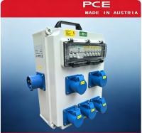 China PCE Industrial Plastic Portable Power Plug and Socket Testing Box-Input 220V 40A-Output 220V 32A Socket for sale
