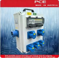 China PCE Industrial Plastic Portable Power Plug and Socket Testing Box-Input 220V 40A-Output 220V 32A Socket for sale