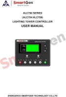 China SmartGen ALC704 Silent Illumination Controller Light Towers Timing Boot Remote Start/Stop Access Control Panel Silicon 180mA for sale