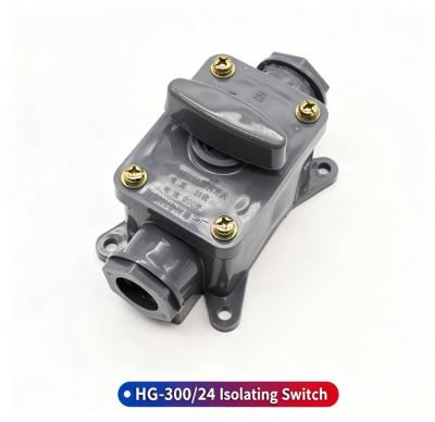 China HG-300/24 Marine Isolating Switch 300A 24V 1NO1NC IP56 10000 Times Mechanical Life 90 Rotation for sale