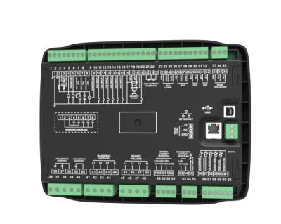 China Low Temperature AMF Generator Set Controller HGM8120CAN Diesel Control Panel PCB Plastic Original Brand New SmartGen Supergen for sale