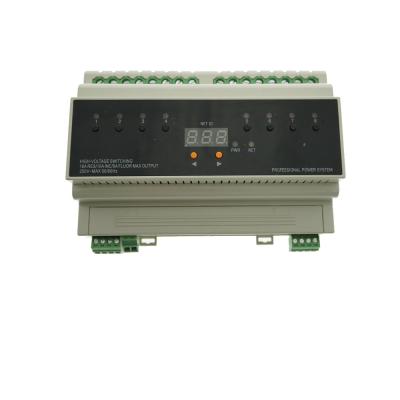 China 8 Channel High Voltage Switch Wireless Lighting Control RS-485 Din Rail DC 24V for sale