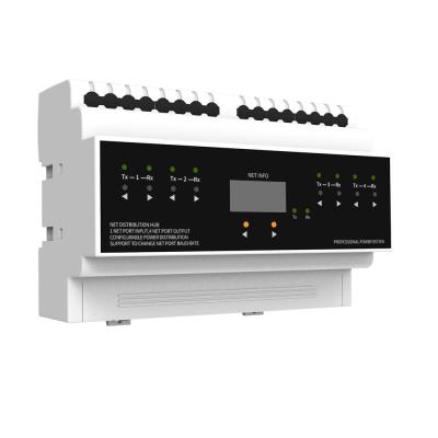 China RS485 Extention Hub Lighting Control Module DIN Rail 24V DC 60 Watts CE Approval for sale