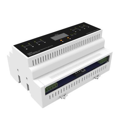 China Intelligent Lighting Control System 0.6 Watts 4 Channels Din Rail Trailing Edge Dimmer for sale