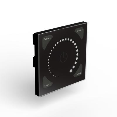 China Smart Touch Screen Dimmer Switch 90 * 90mm Modern Push Button 5 Years Guarantee for sale