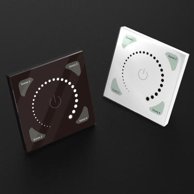China Intelligent DALI Touch Screen Lighting Control Panel Switch 60mA Long Lifespan for sale
