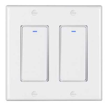 China Voice Control Alexa 100VAC Wifi Smart Wall Switch 2 Gang For Hotel / Home for sale