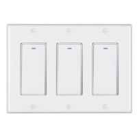 China EU Tuya App 3 Gang Wifi Light Switch Remote With Google Alexa for sale