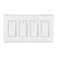 China 220V Tuya Touch Screen Dimmer Switch 4 Gang Smart Home Alexa Google Home for sale
