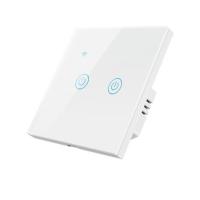 China RF 433MHz Touch Screen Dimmer Switch 2 Gang Smart Light Switch Google Home for sale