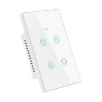 China Alexa Google Home 94 V0 Smart Wifi Touch Switch 1 Gang Panel Work for sale