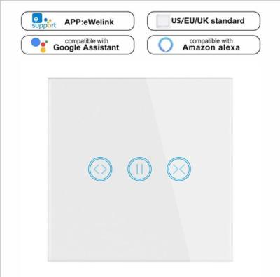 China EU UK WIFI Remote Control Wall Curtain Smart Switch Panel For Alexa Home for sale