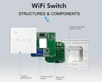 China ODM Smart Key Switch Tuya Smart Life Wifi Curtain Switch With Cover for sale
