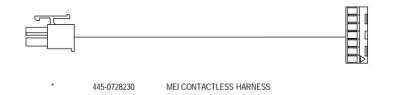 China ATM Spare Parts NCR MEI Contactless Harness for sale