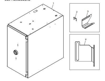 China Streamline Cash Management ATM Spare Parts CEN 1 ENCLOSURE for sale