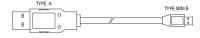 China ATM Spare Parts 009-0020704 CABLE USB TYPE A TO TYPE MINI B HIGH SPEED (480MBPS) 1500MM for sale