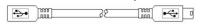 China ATM Spare Parts   009-0027791 CABLE ASSEMBLY - USB MINI B TO MINI B EXTENSION for sale