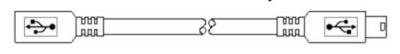 China ATM Spare Parts   009-0027791 CABLE ASSEMBLY - USB MINI B TO MINI B EXTENSION for sale