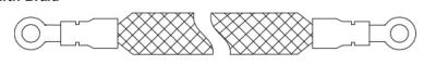 China ATM Spare Parts  445-0773528 EARTH BRAID for sale