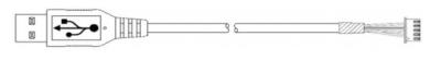 China ATM Machine Parts 009-0029343 USB TOUCHSCREEN CABLE ASSEMBLY, 0.75M for sale
