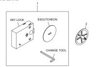 China ATM Machine Parts  STANDARD LOCKS 009-0022660 445-0744803 for sale