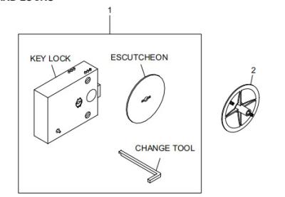 China ATM Machine Parts  STANDARD LOCKS 009-0022660 445-0744803 for sale