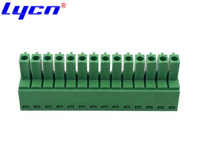China 3.50mm Pluggable PCB Terminal Block Female Right Angle Type Opposite Without Ear for sale
